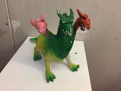 CHINASAURUS 1984 three headed dino Dragon warriors dungeons motu ko 2 ...