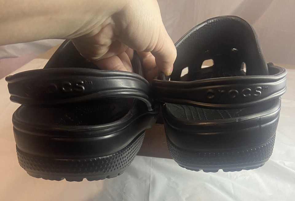 Men's Black Classic Crocs WIth Adjustable Heal Strap- Size 13-New ...