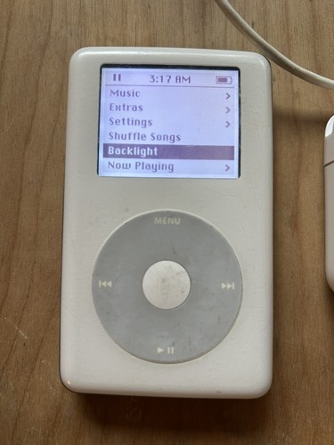 Vintage Apple IPod 20GB With Cord and Block Some songs | eBay