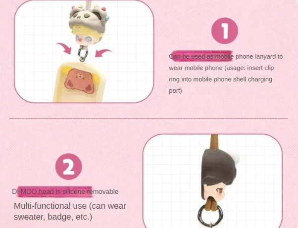 POP MART Dimoo Date Day Series DIY Lanyard Blind Box Full Set 9 ...