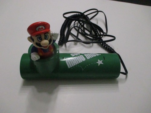 VTG NINTENDO SUPER MARIO BROS TELEPHONE SUPER RARE GREEN FOR PARTS ...