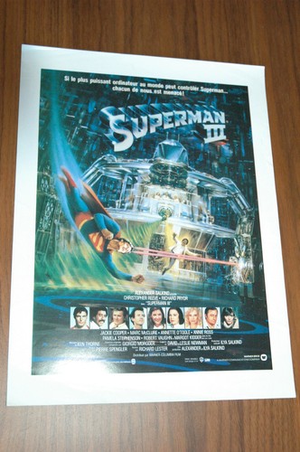 CHRISTOPHER REEVE RICHARD PRYOR SUPERMAN III 1983 RARE SYNOPSIS | eBay