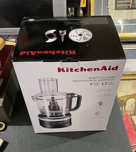 NEW!!! KitchenAid 7 Cup Food Processor Black Matte (Model: KFP0718BM ...