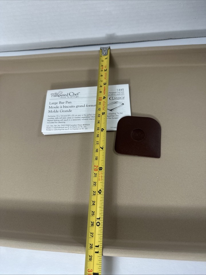 Pampered Chef Large Stone Bar Pan 11x16 Cookie Sheet 1445 | eBay