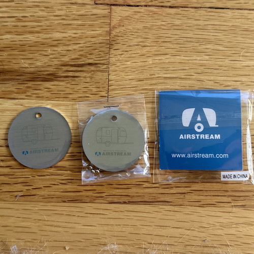 Airstream “Live Riveted” Silver Bullet Trackable + Copy Tag Set ...