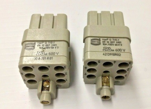 Harting 09 12 007 3101 Connector Han Q 7/0-F 09120073101 10A/4006KV3 ...