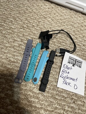Fitbit ALTA Replacement Parts Pack! X2 Chargers X4 Bands! | eBay