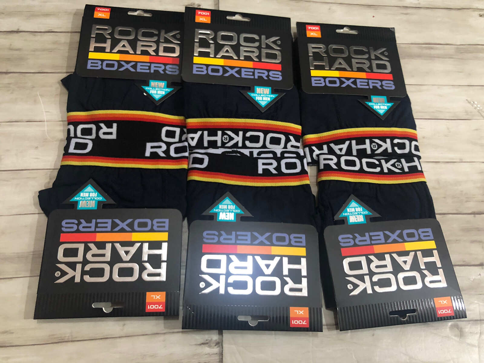 Rock Hard Boxer Trunks Mens Medium Briefs Black Cotton 6 Pack A2 | eBay