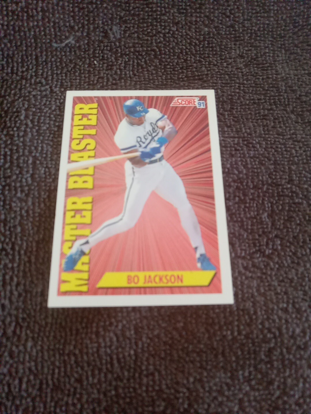 1991 Score Master Blaster Bo Jackson Kansas City Royals Baseball Card ...