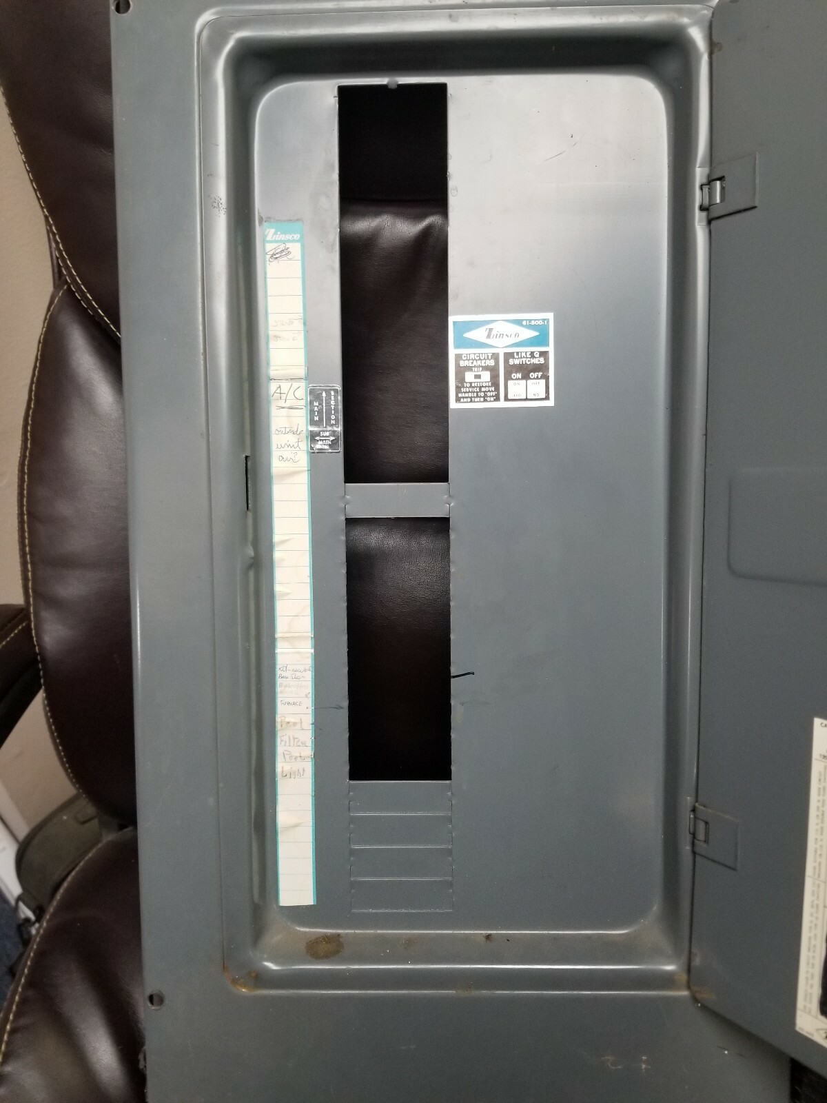 200 225 amp Zinsco Sylvania 30 Space Panel Split Buss Main Breaker ...