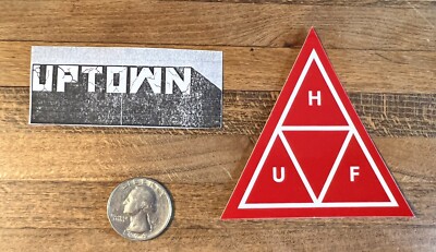 HUF DBC Red / White Triangle Sticker Skateboarding Vintage NOS | eBay