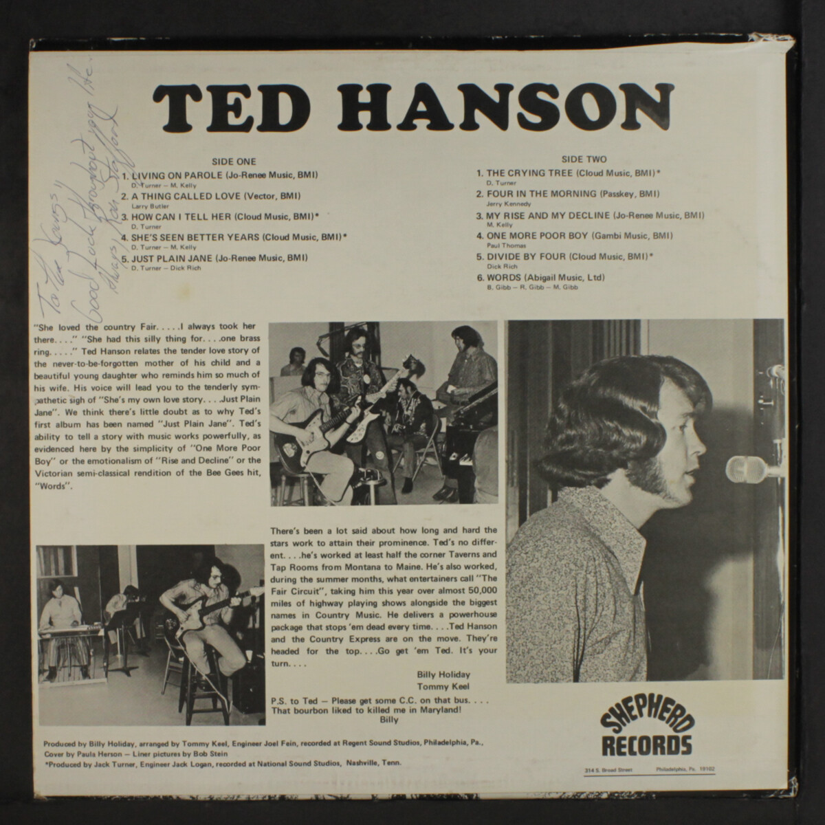 Ted Hanson : Tout Simplement Uni Jane Shepherd 12 " LP 33 RPM | eBay