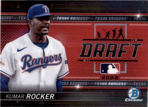 2022 Bowman Chrome Draft KUMAR ROCKER Texas Rangers #BON-10 | eBay