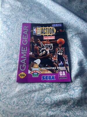 Sega Game Gear PAMPHLET ONLY NBA Action | eBay