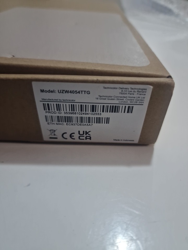 Technicolor 4K Youview Android TV Box UZW4054TTG UHD TalkTalk | eBay UK