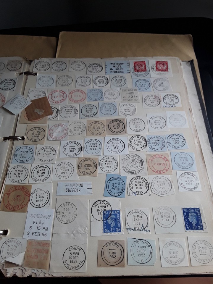 Postal History Scrap Book - 1940s & 50s Postmarks & Jury Service Letter ...