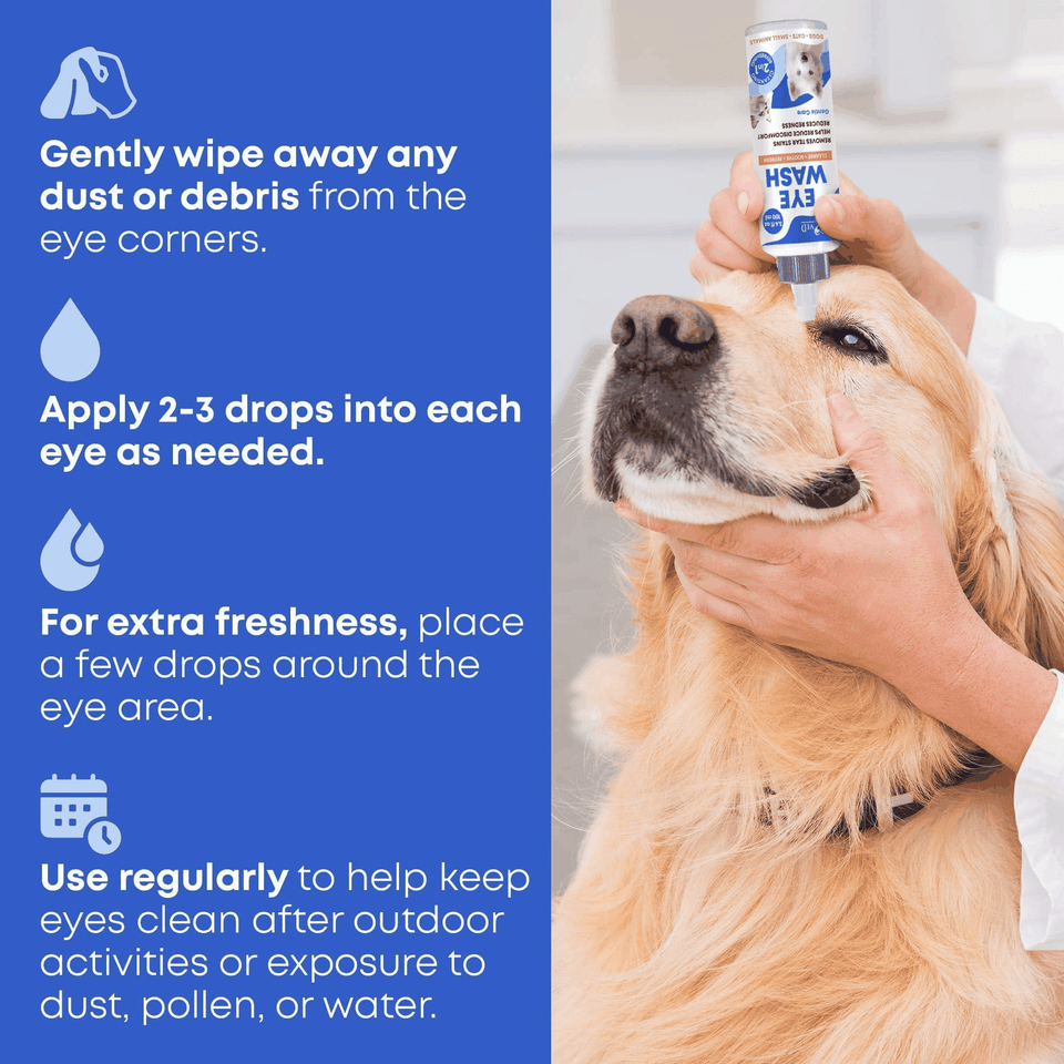 Cat Dog Eye Wash Drops Tear Stain Remover Cleaner Eye Infection ...