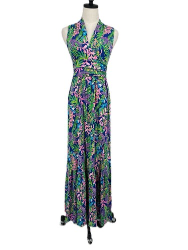 Lilly Pulitzer Pearce Maxi Sleeveless Dress How You Like Me Prowl S | eBay