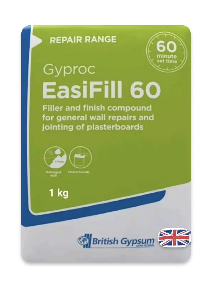 Easifill 60 Easyfill Filler & Finish For Wall Repairs 1Kg **Same Day ...