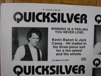 Quicksilver 1986 Movie Poster