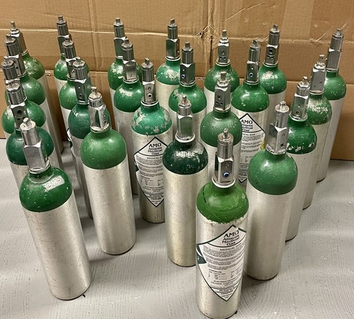 MEDICAL OXYGEN CYLINDER M6-B (LOT-24) PORTABLE EMPTY"OUT OF TEST"POST ...