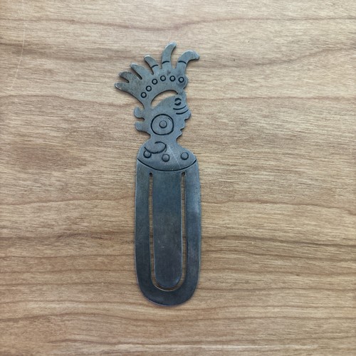 Vintage 925 Silver Inca Mayan Aztec Tribal Theme Bookmark 3.5” Made In ...