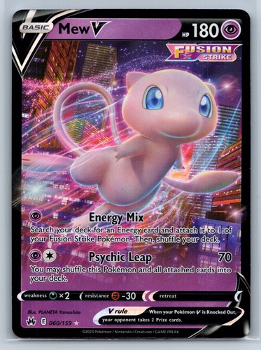 Mew V - Crown Zenith 060/159 Ultra Rare Pokemon Card | eBay