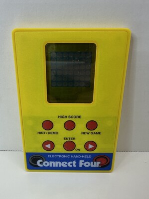 Milton Bradley MB CONNECT FOUR 4 Electronic Handheld Travel Game 1995 ...