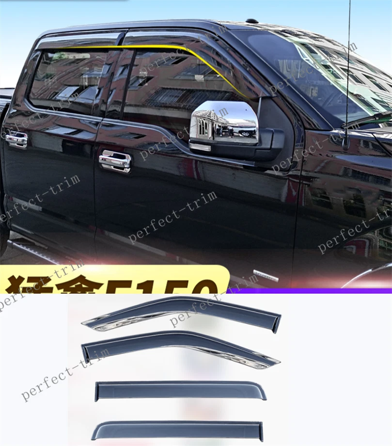 Window Deflector For Ford F150 F-150 2015 2016 2017 2018, 45% OFF