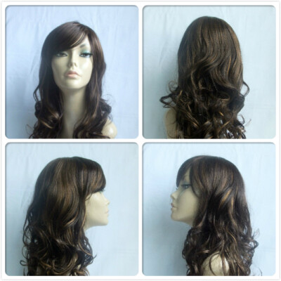 high heat resistant hair long wavy ladies' wigs lady women's daily full ...