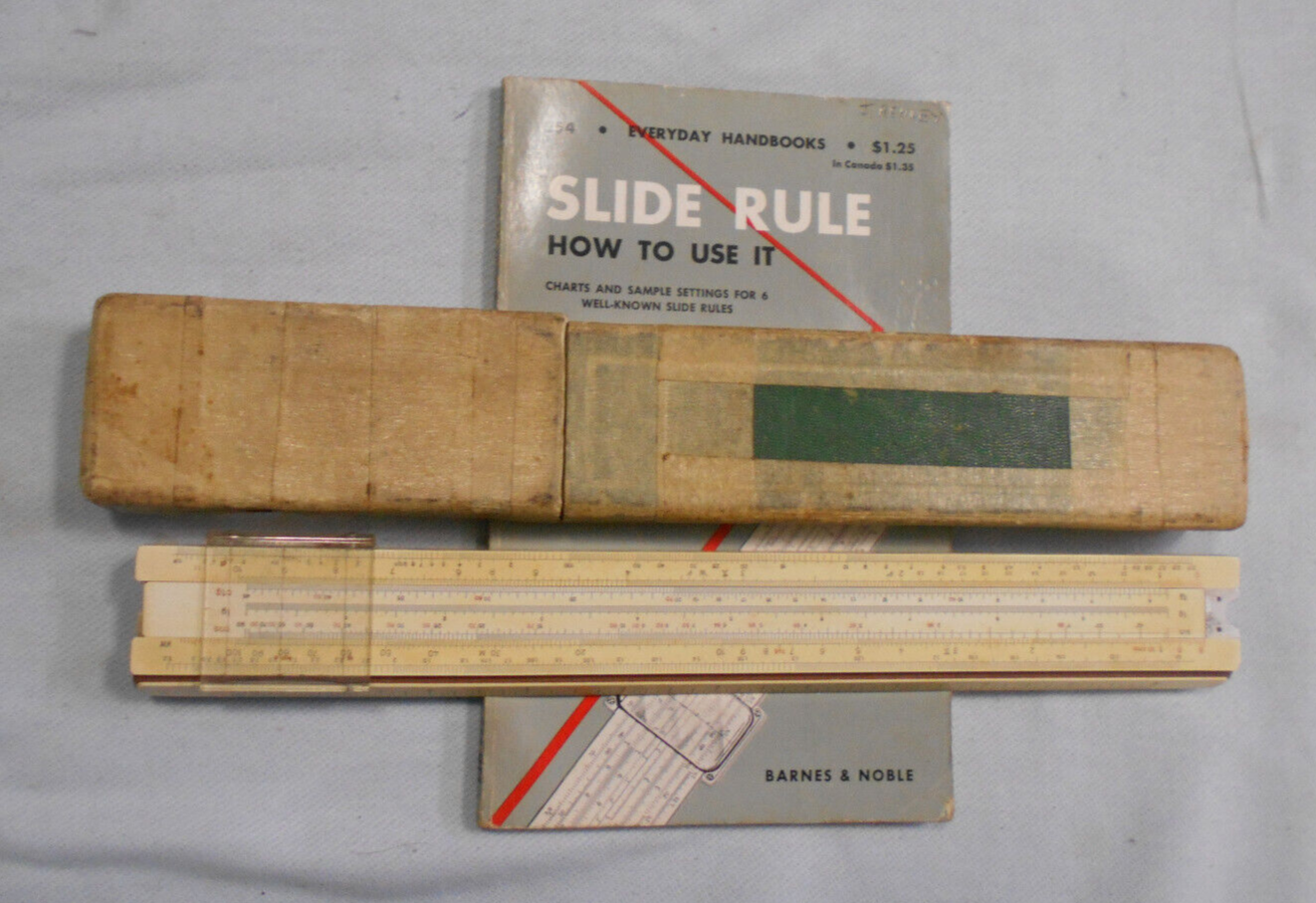 #JJ. OLD WOODEN SLIDE RULE & INSTRUCTION BOOK | eBay