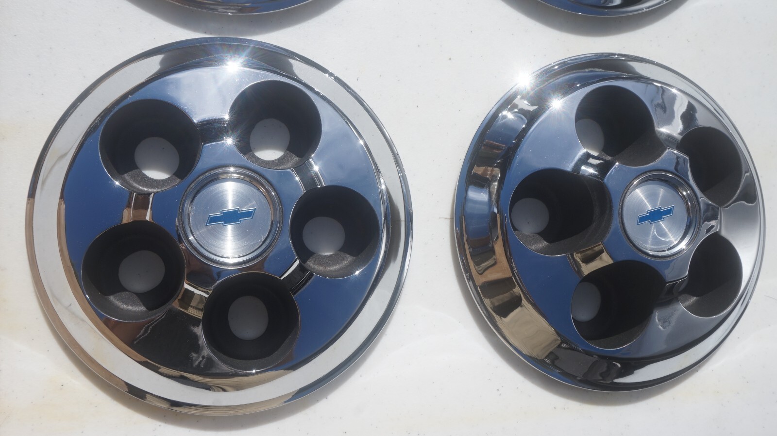 1969 Chevy Accessory Wheel Center Caps Set of 2 COPO SS Camaro Hubcaps ...