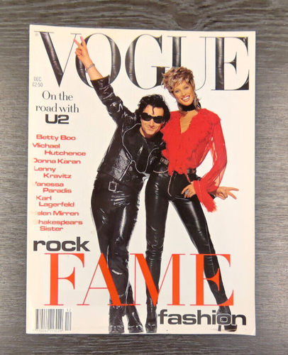 VOGUE Magazine: December 1992 - Bono & Christy Turlington | eBay