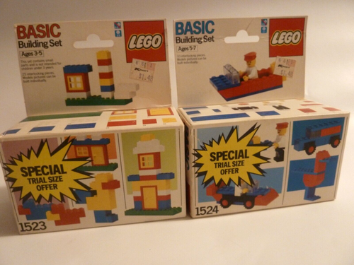 Lot Vintage 1986 LEGO BASIC 1524 1523 Building Set NEW Sealed Box | eBay