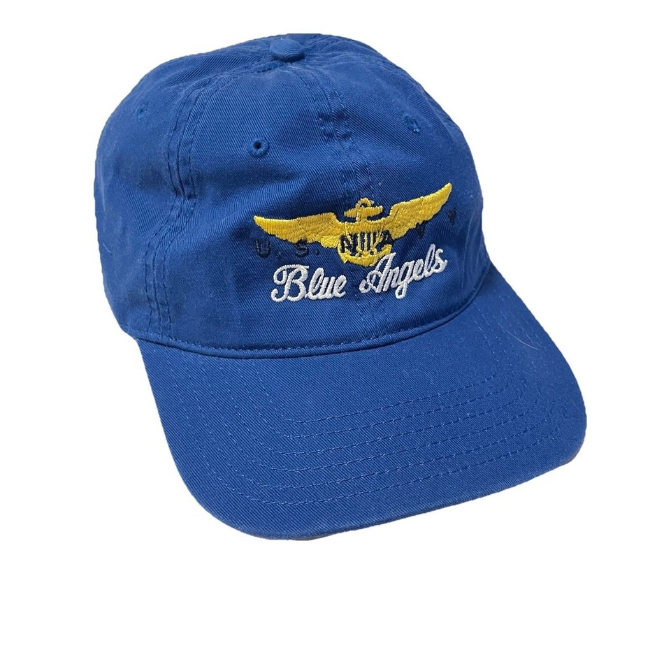 Blue Angels Vintage Strapback Cap One Size Navy Blue Hat | eBay