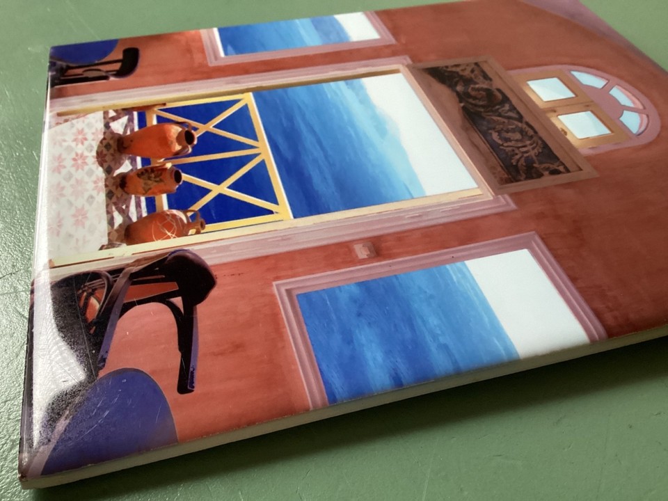 DAVID STERN'S 8" X 10" PHOTOS ON TILE—DOORWAY / SANTORINI, GREECE—*GOOD ...