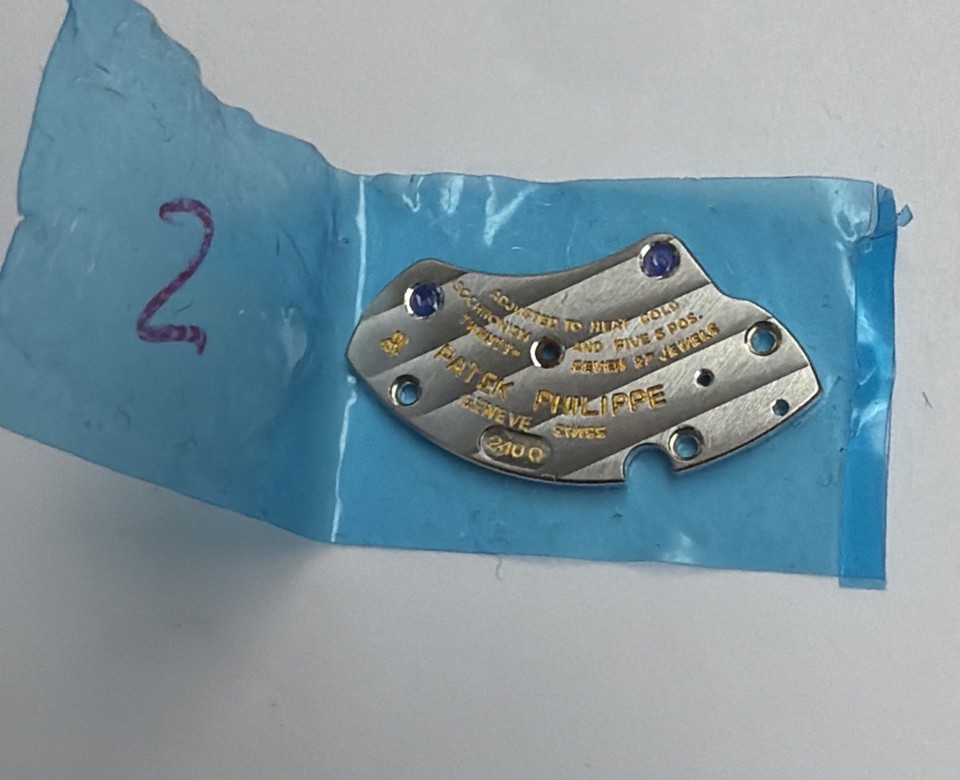 Patek Philippe Automatic Watch Movement Bridge Part 27 Jewels | eBay UK