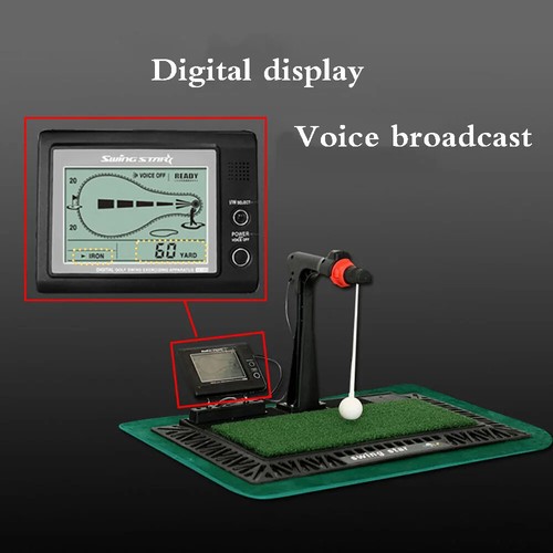 Indoor Digital Swing Practice Golf Swing Exerciser Trainer with Digital ...