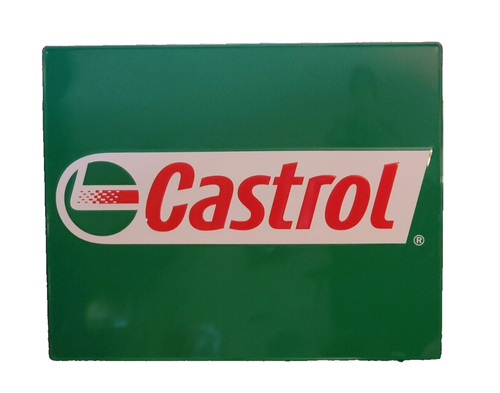 Castrol 30" X 24" Enamel Metal Sign Plate Size NOS Original | eBay