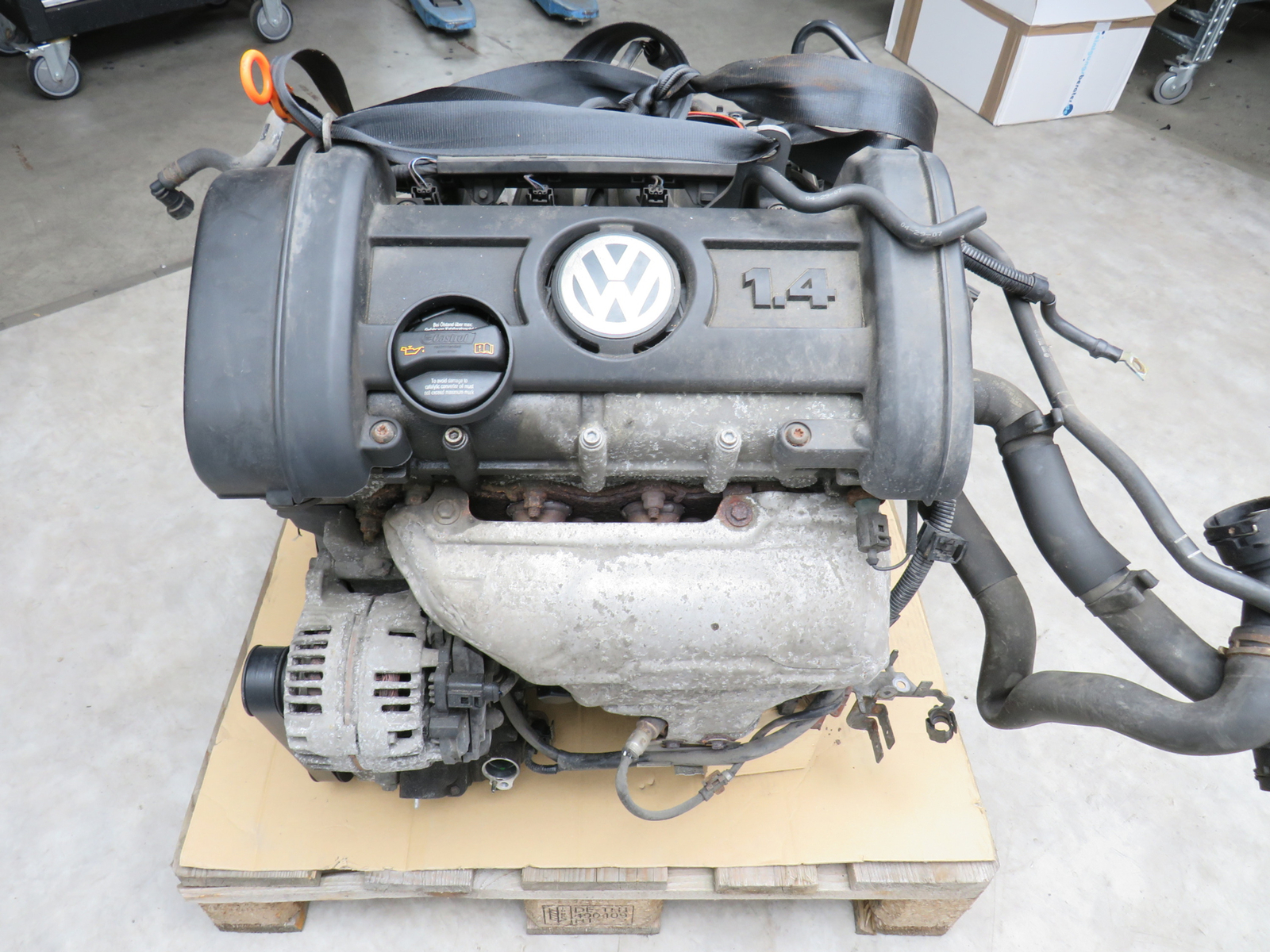 original Motor Komplett BUD VW Polo 9N3 Cross 1.4 59KW 80PS Benzin ...