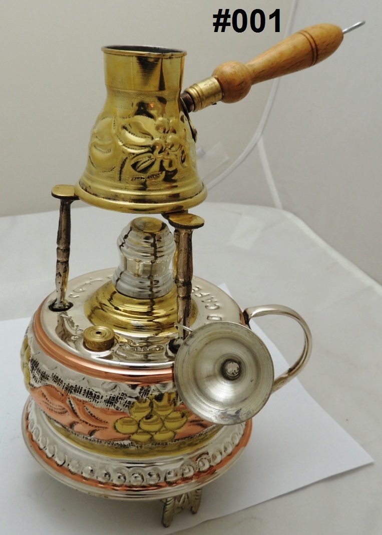Handmade Brass Turkish Coffee Maker alcohol burner fun and entertaining ...