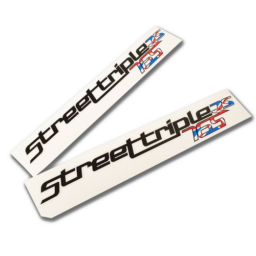 Street triple 765 RS black and union graphics stickers decals x 2 on ...