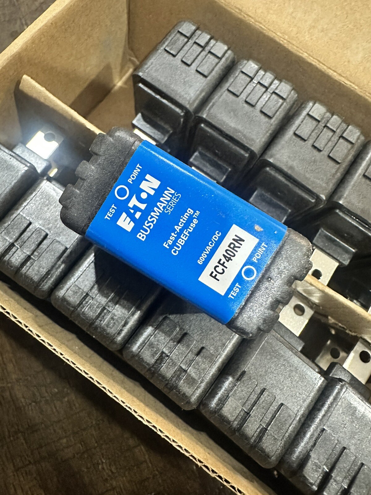 Eaton Bussmann Fuse, Cube, 600V, 40A, Fast Acting, Non Indicating ...
