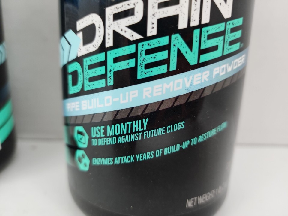 Lot of 2 Zep Drain Defense Enzymatic Drain Cleaner Powder SAFE FOR ALL ...