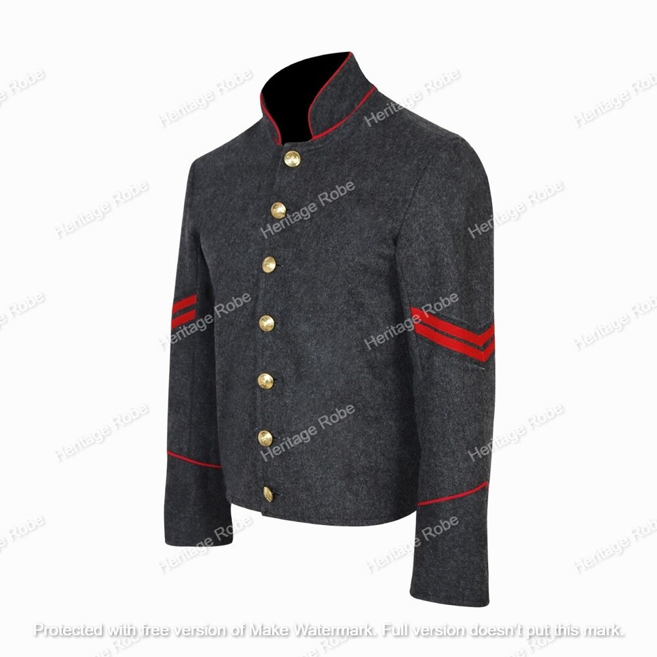 US Civil War Artillery Richmond Corporal Officer Shell Jacket with Red ...