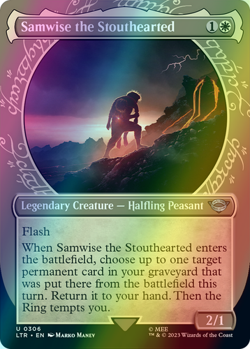 Samwise the Stouthearted SHOWCASE FOIL The Lord of the Rings, MTG LTR ...