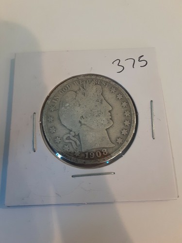 1908 Barber Half Dollar Coin - Silver # 375 | eBay