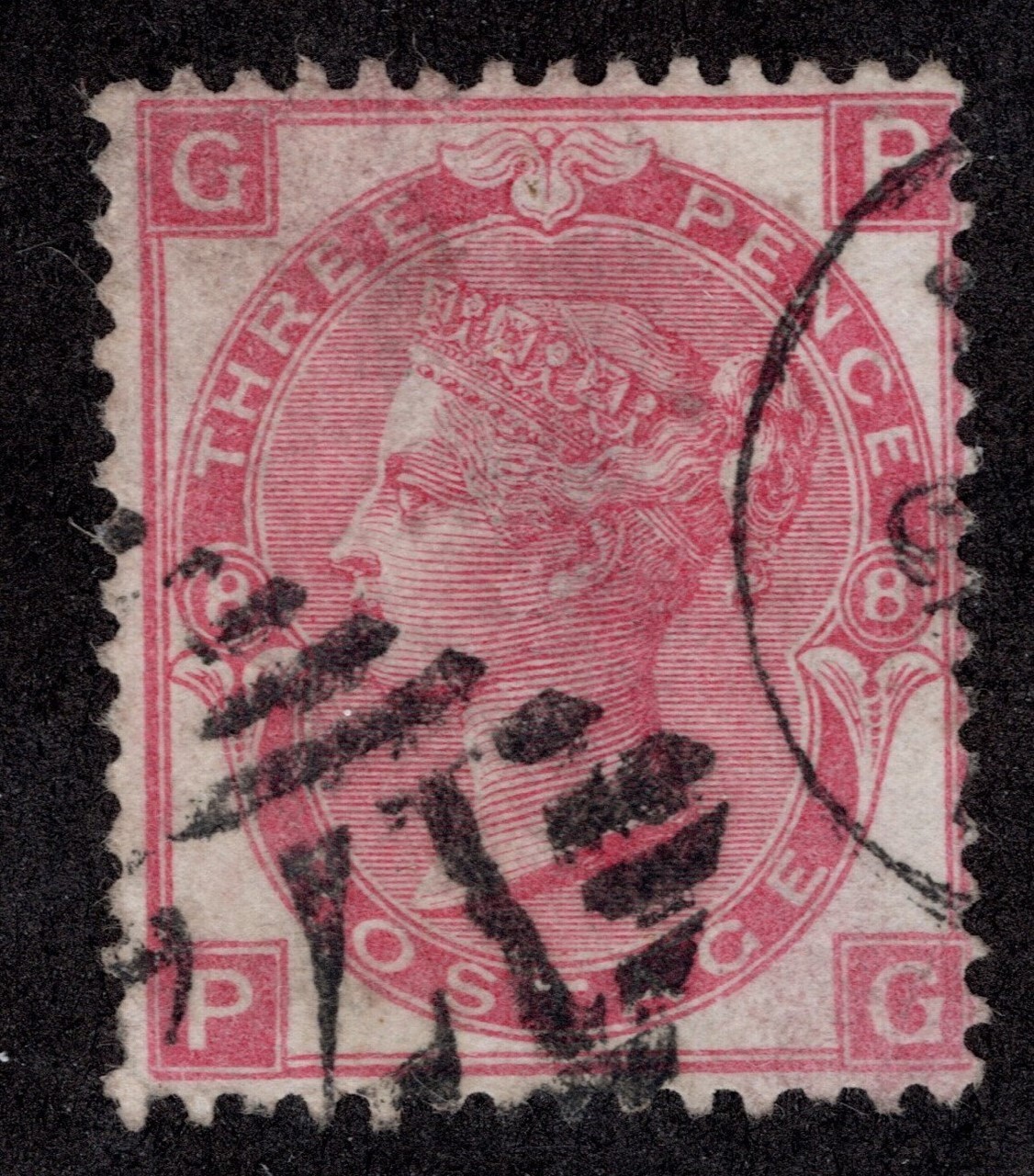 Great Britain Stamp Scott #49, 3p Rose, Queen Victoria, Used SCV$62.50 ...