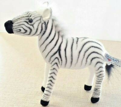2010 Hansa 9" ZEBRA Plush Toy Realistic *Poseable Bendable Legs | eBay