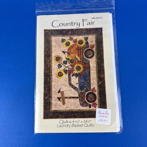 Country Fair Applique Quilt Pattern Laundry Basket Quilts Truck Pumpkin ...